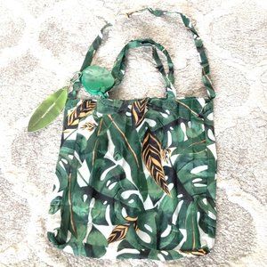 FARM Rio | Bags | Farm Rio Tropical Leaf Foldable Tote | Poshmark